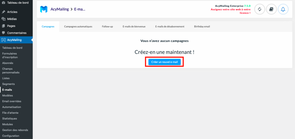 GUIDE COMPLET : Comment utiliser notre plugin de newsletter AcyMailing ...